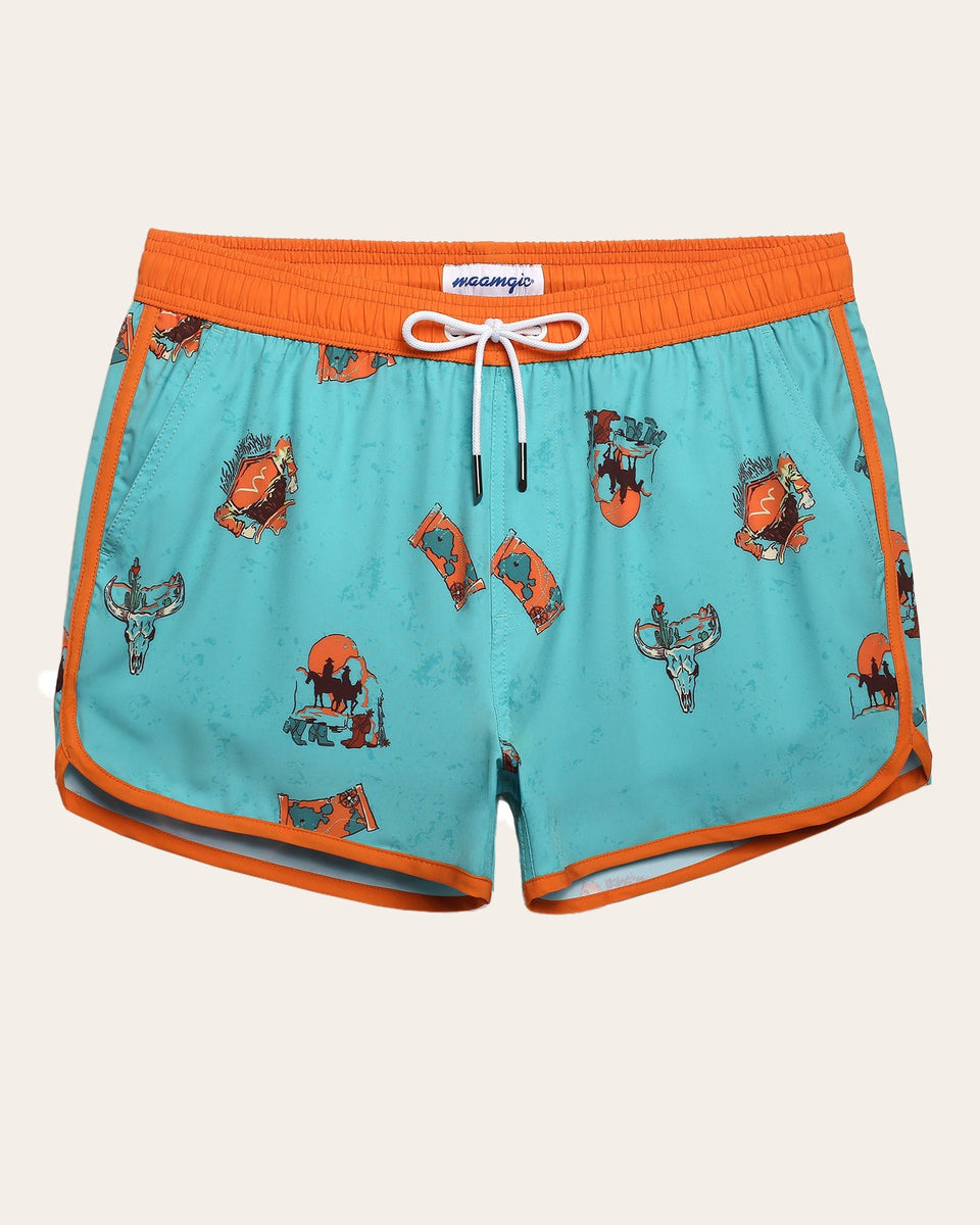 Buckaroo Cowboy Swim Trunks, Blue | Maamgic – maamgic