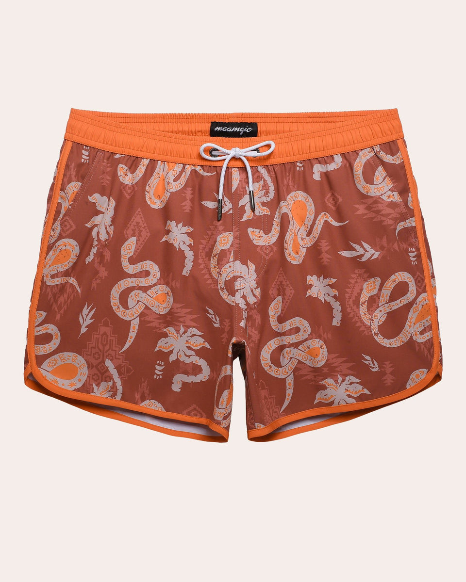 EastDream Snake Shadow Swim Trunks ,Russet | Maamgic – maamgic