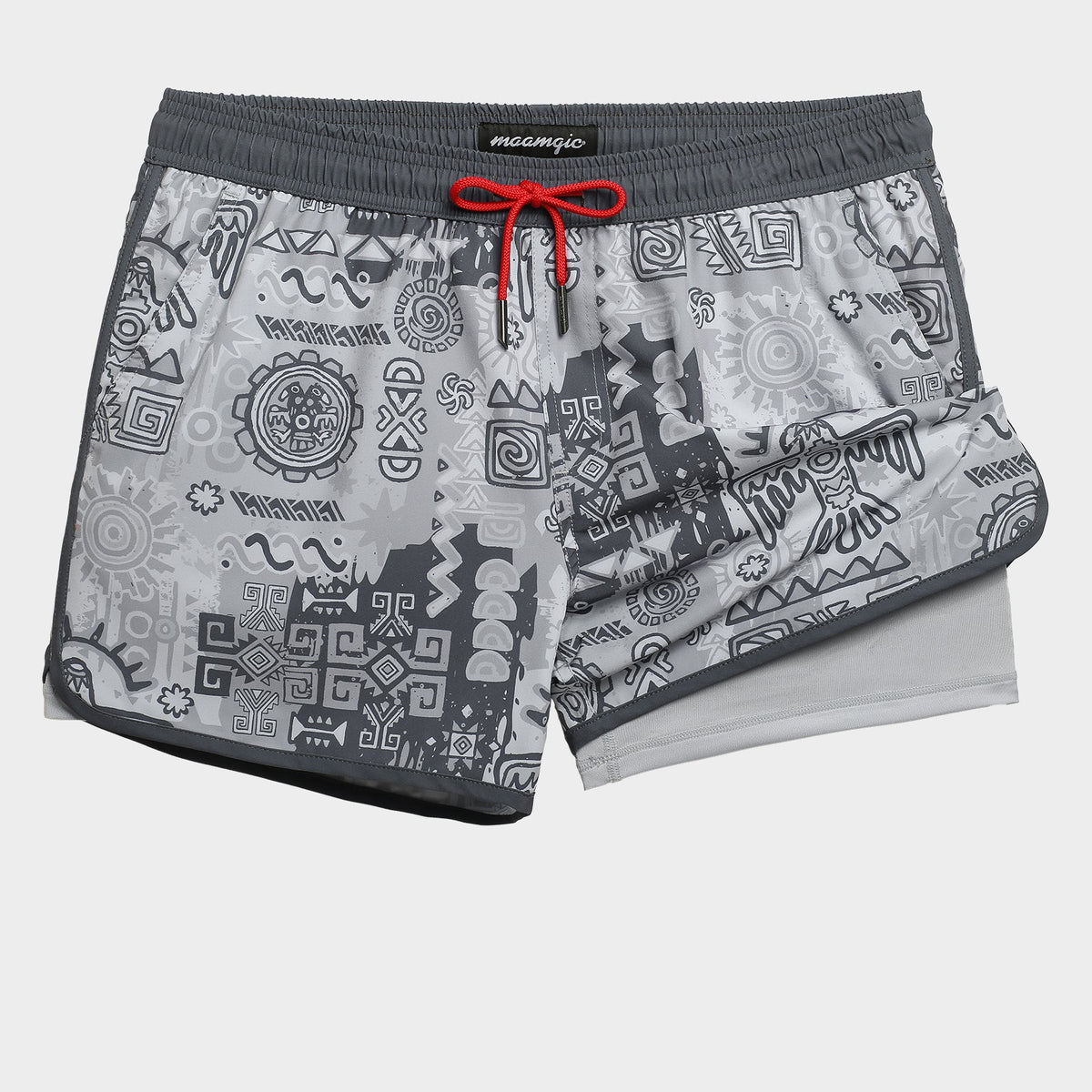 HeritageTide Metro Grid Breathable Swim Trunks,Black And Gray,| Maamgic ...